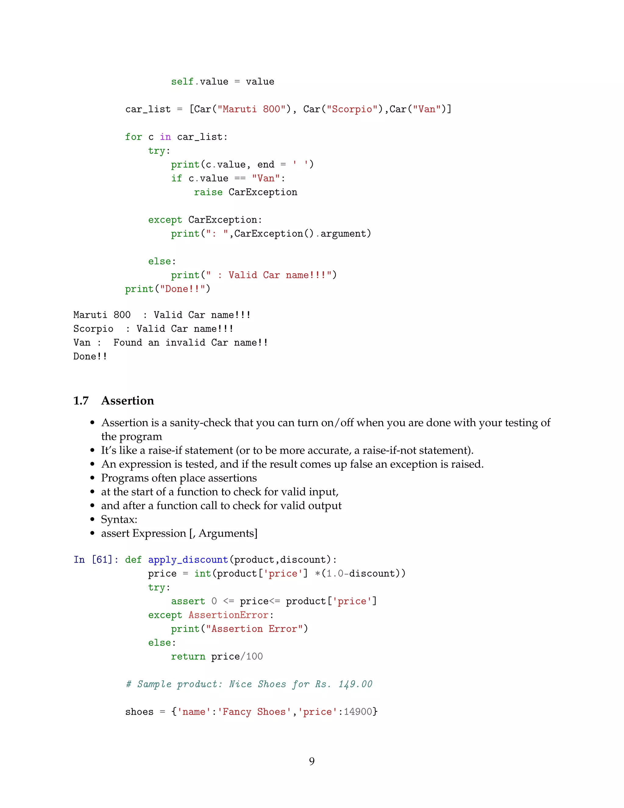 Exception handling in python | PDF