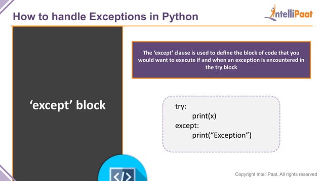 Exception handling in python | PPTX | Programming Languages | Computing