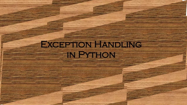 Exception Handling in Python topic .pptx