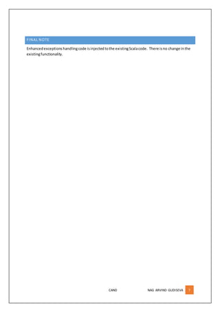 Exception Handling in Scala | PDF