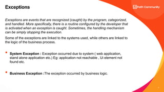 Exception Handling in UiPath.pptx
