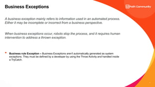 Exception Handling in UiPath.pptx
