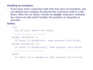Exception Handling on 22nd March 2022.ppt