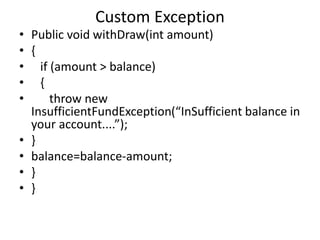 Core Java Concept Exception Handling Part-II.ppt