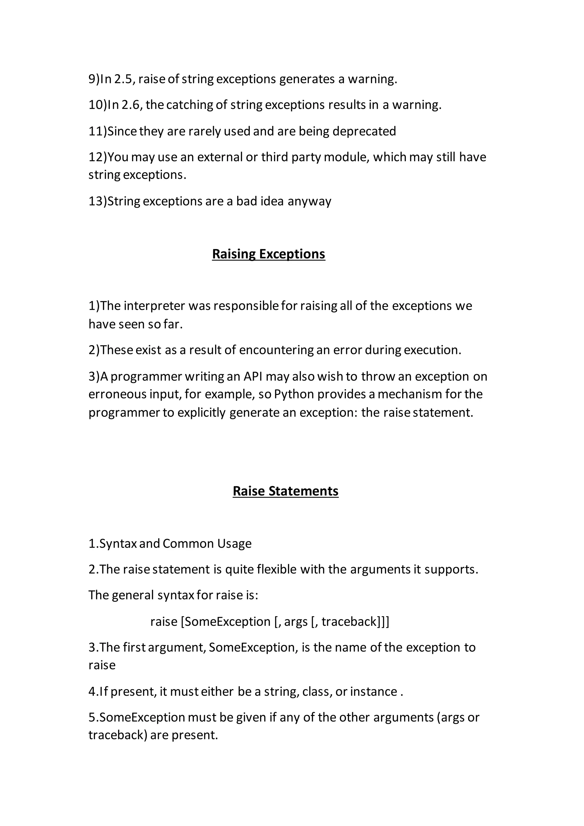 Exception handlingpdf | PDF