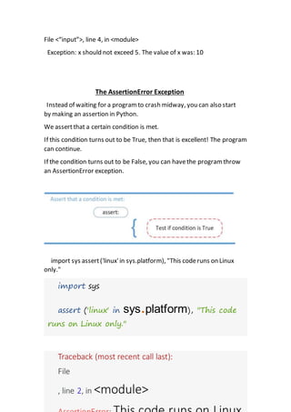 Exception handlingpdf | PDF