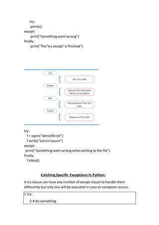 Exception handlingpdf | PDF