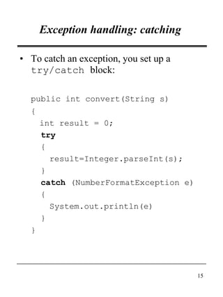 Exception hierarchy | PPSX