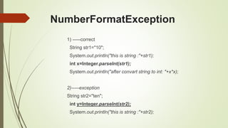 Exception handling in java | PPT