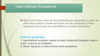 Exception handling in java | PPT