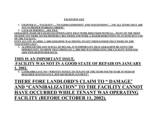 Exception list | PPT