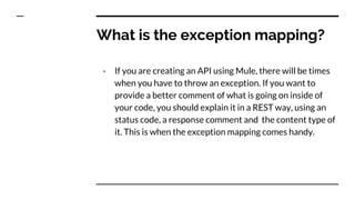 Exception mapping using api kit | PPT