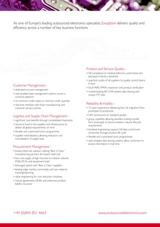 eXception Outsourcing | PDF | Logistics | Business