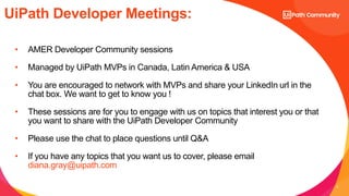 UiPath Tips and Techniques for Error Handling - Session 2 | PDF