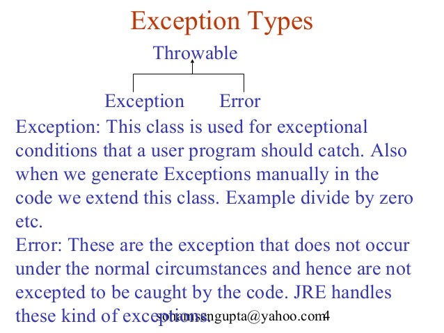 Exceptions