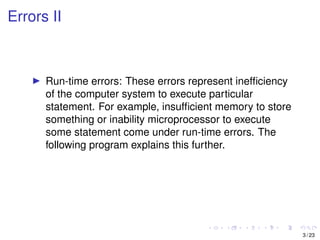 Types of Exceptionsfsfsfsdfsdfdsfsfsdfsd | PPT