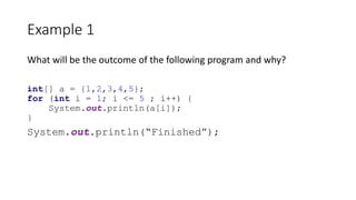 Exceptions and errors in Java | PPTX