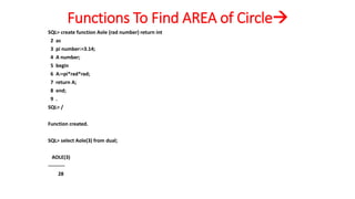 Exceptions Triggers function in SQL by Vasant Bhabad | PPT