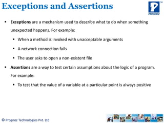 How to handle exceptions in Java Technology | PPT