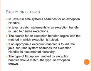Exceptions in java | PPT