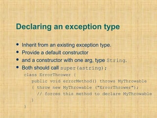 Exceptions in java | PPT
