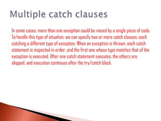 Exceptions in java | PPT