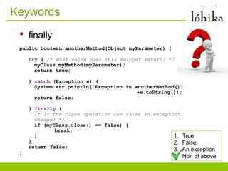 Exceptions in Java | PPTX