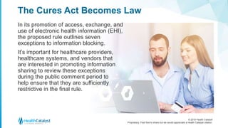 Exceptions to Information Blocking Defined in Proposed Rule: Here’s What You Need to Know | PPTX