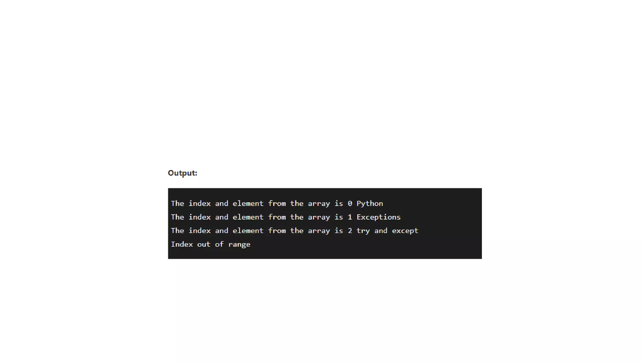 Exception Handling In Python Ppt