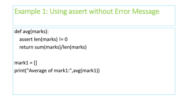 Exception Handling in Python | PPTX | Programming Languages | Computing