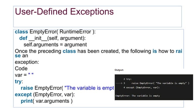 Exception Handling in Python | PPTX | Programming Languages | Computing