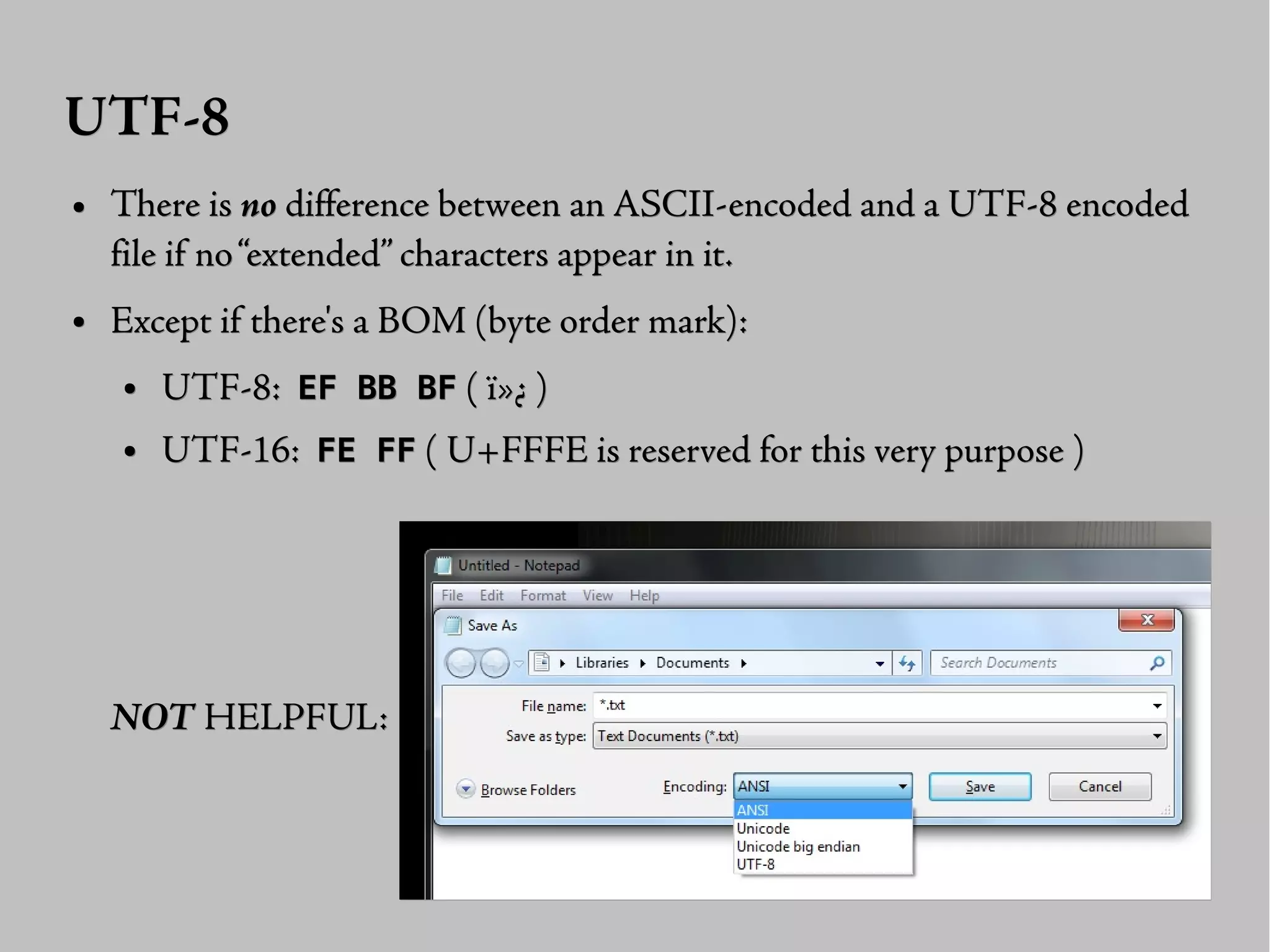 Except UnicodeError: battling Unicode demons in Python | PPT