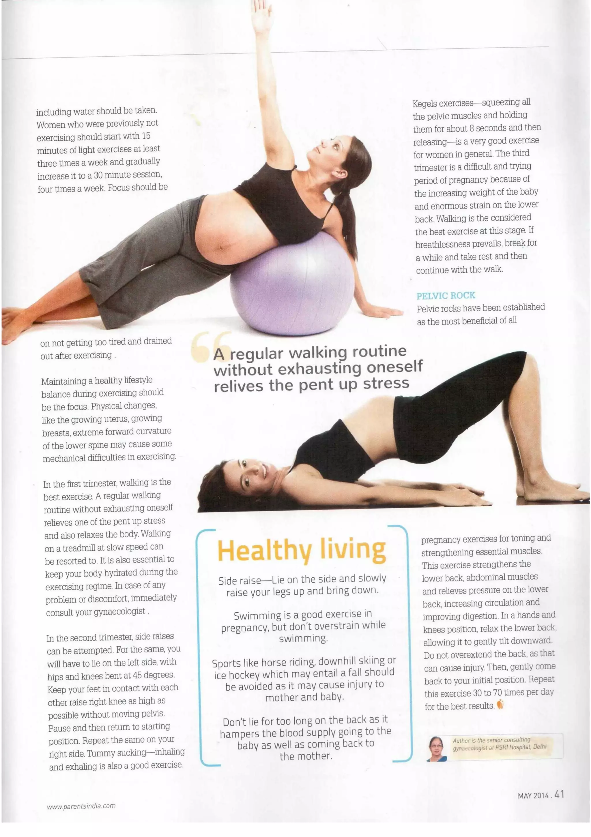 Exercises during Pregnancy | PDF