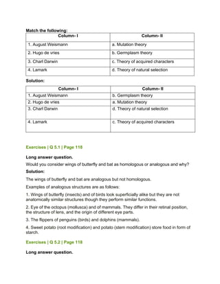 excercise , origin and evolution of life.pdf | Geology | Science