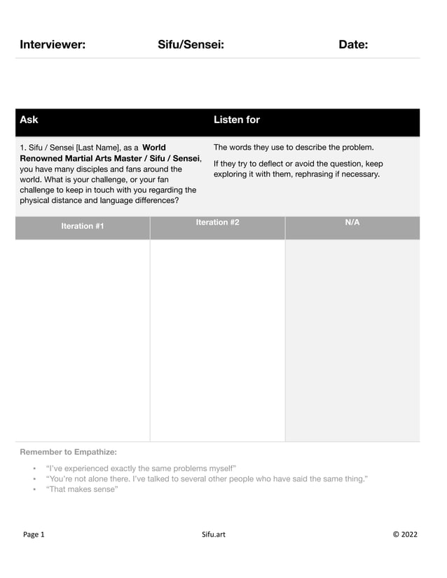 Excerp Customer Interview Script for Sifu.art.pdf