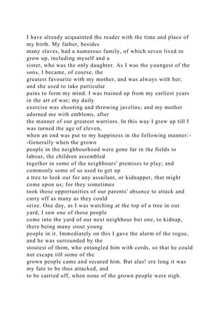 Excerpt from Olaudah Equiano, The Interesting Narrative of th.docx
