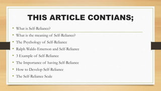 A report on Excerpt from Self Reliance.pptx