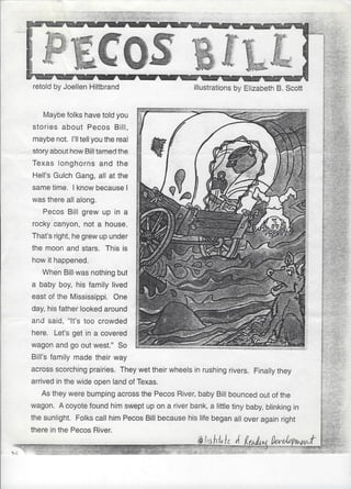Excerpt of "Pecos Bill" retelling | PDF