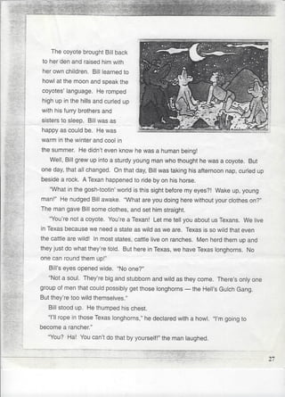 Excerpt of "Pecos Bill" retelling | PDF