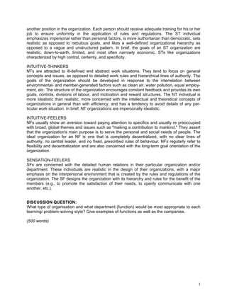 Organizational Behavior Exercise Pdf