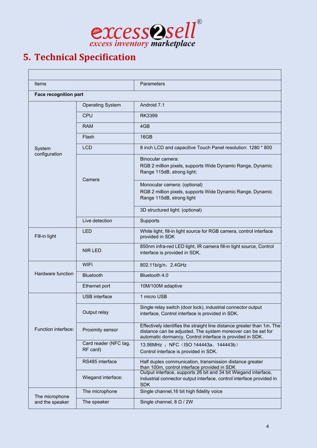 Q8 Face Recognition & Face Temperature Integrated Detector - Contact-less Temperature ...