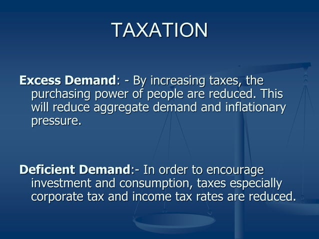 EXCESS AND DEFICIENT DEMAND (1).ppt class 12 | PPT | Personal Taxes ...