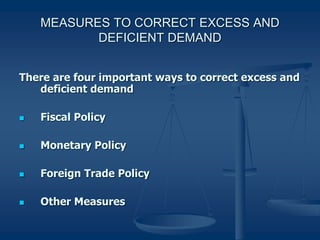 EXCESS AND DEFICIENT DEMAND (1).ppt class 12 | PPT