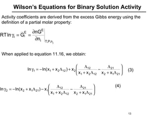 Excess gibbs free energy models | PPT
