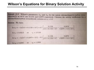 Excess gibbs free energy models | PPT