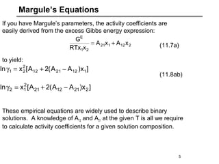 Excess gibbs free energy models | PPT