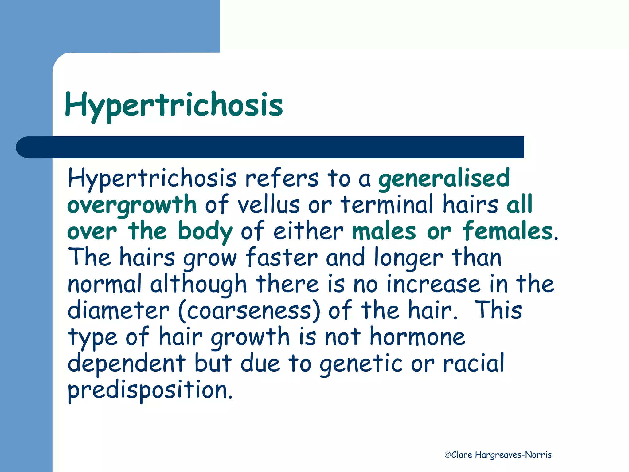 Excess hair growth | PPT