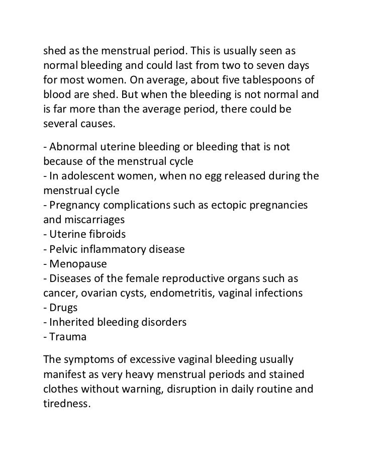 Excessive vaginal bleeding its symptoms and treatment dr khazaei