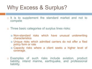 Excess & Surplus | PPTX