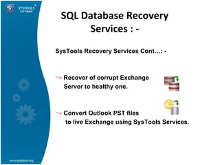 Exchange Recovery | PPT